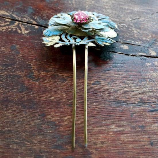 Antique Tian-Tsui (點翠) Hair Pin - Large : Museum of Jewelry