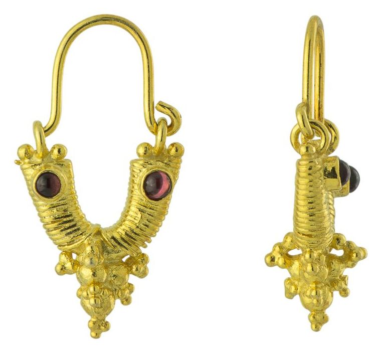 Bacchus Vine Earrings : Museum of Jewelry
