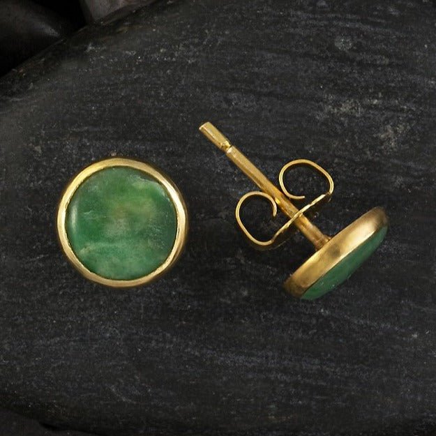 Jade Jaguar Stud Earrings : Museum of Jewelry